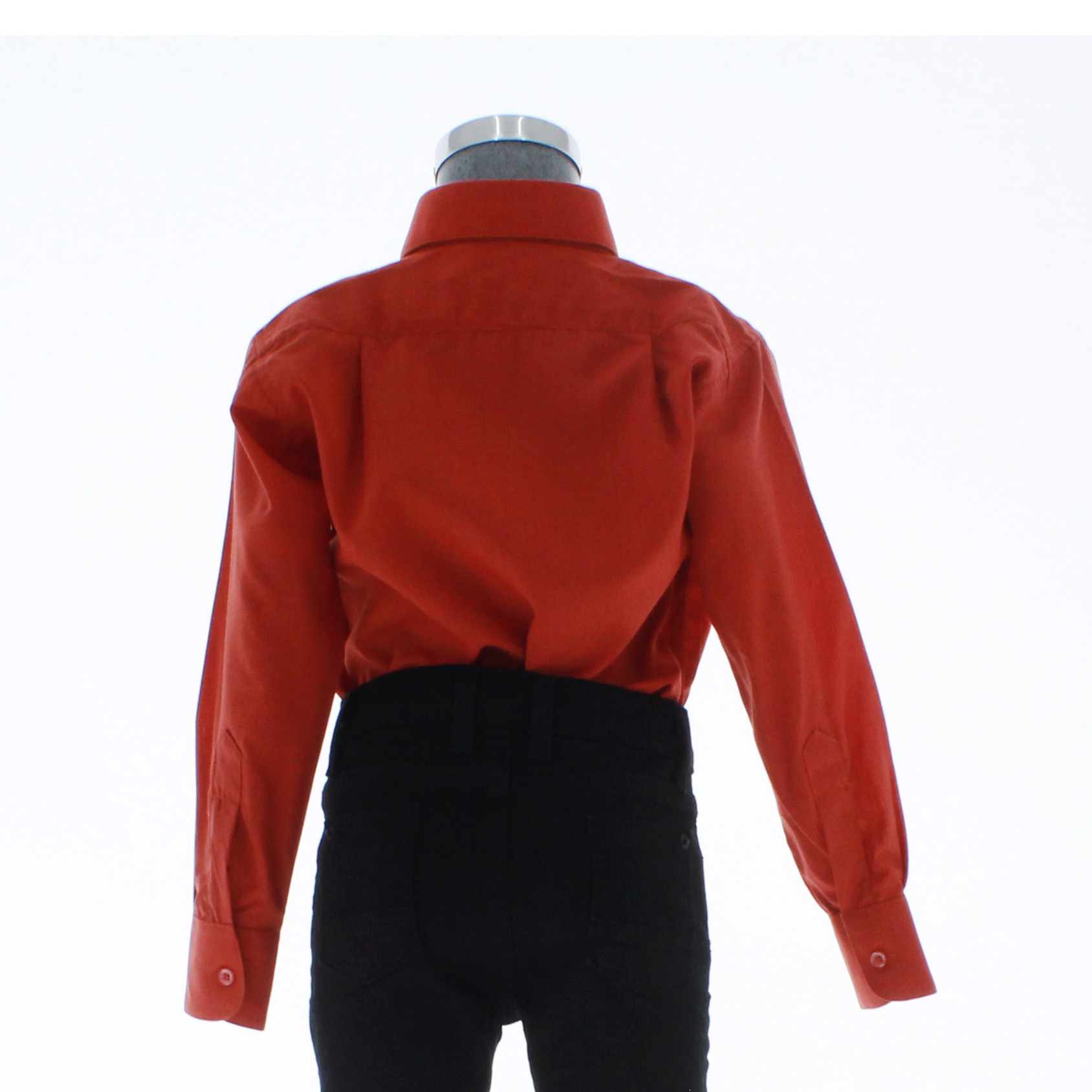 Camisa De Vestir Niño Color Chedron Manga Larga 3593 2-18 Años..