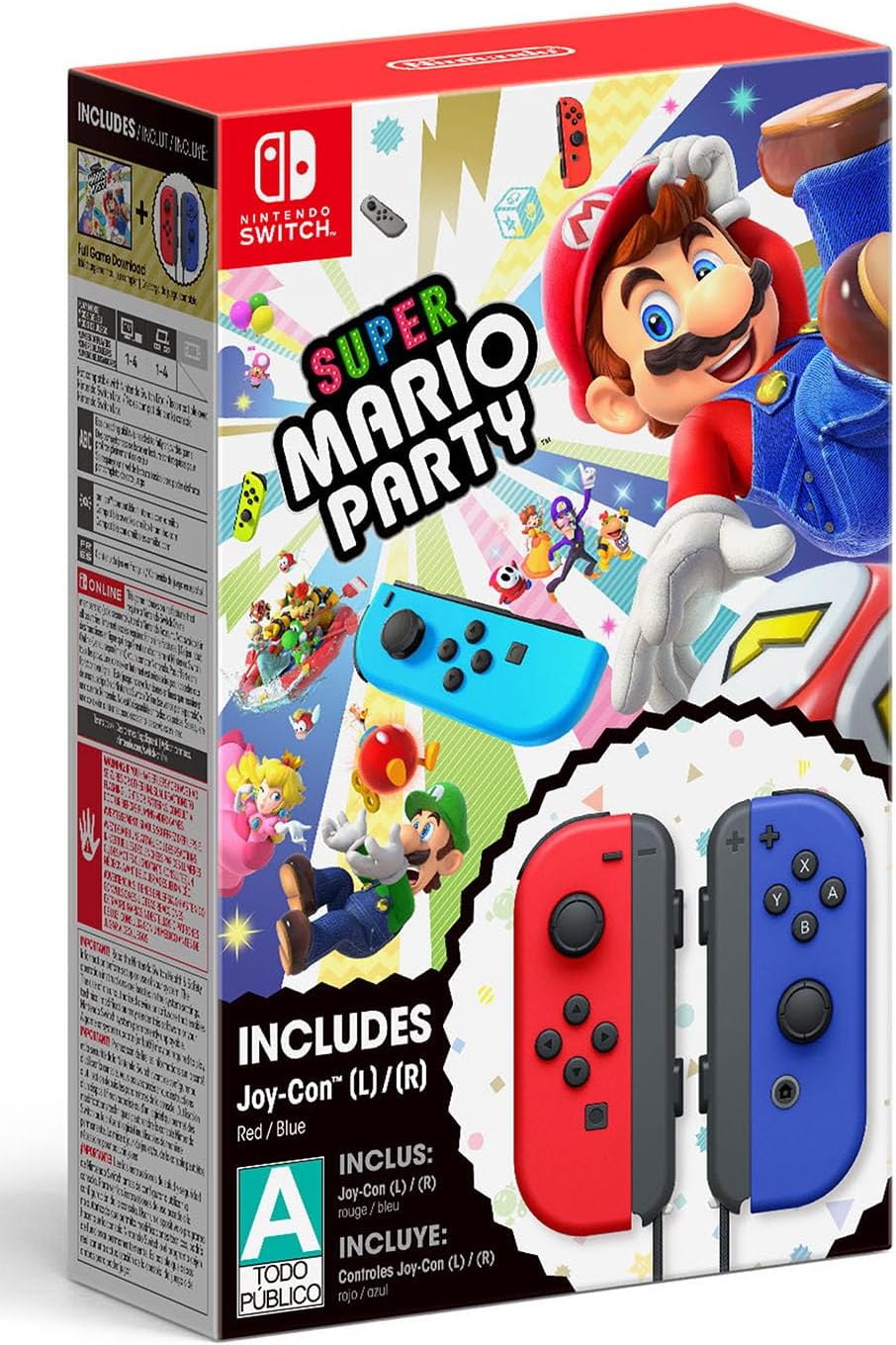 Super Mario Party Bundle Joy Con Rojo Azul - Game Center