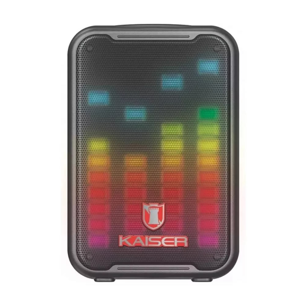 Bafle Kaiser MSA-0108 Con 7 Efectos De Luz Audiorítmica - Negro