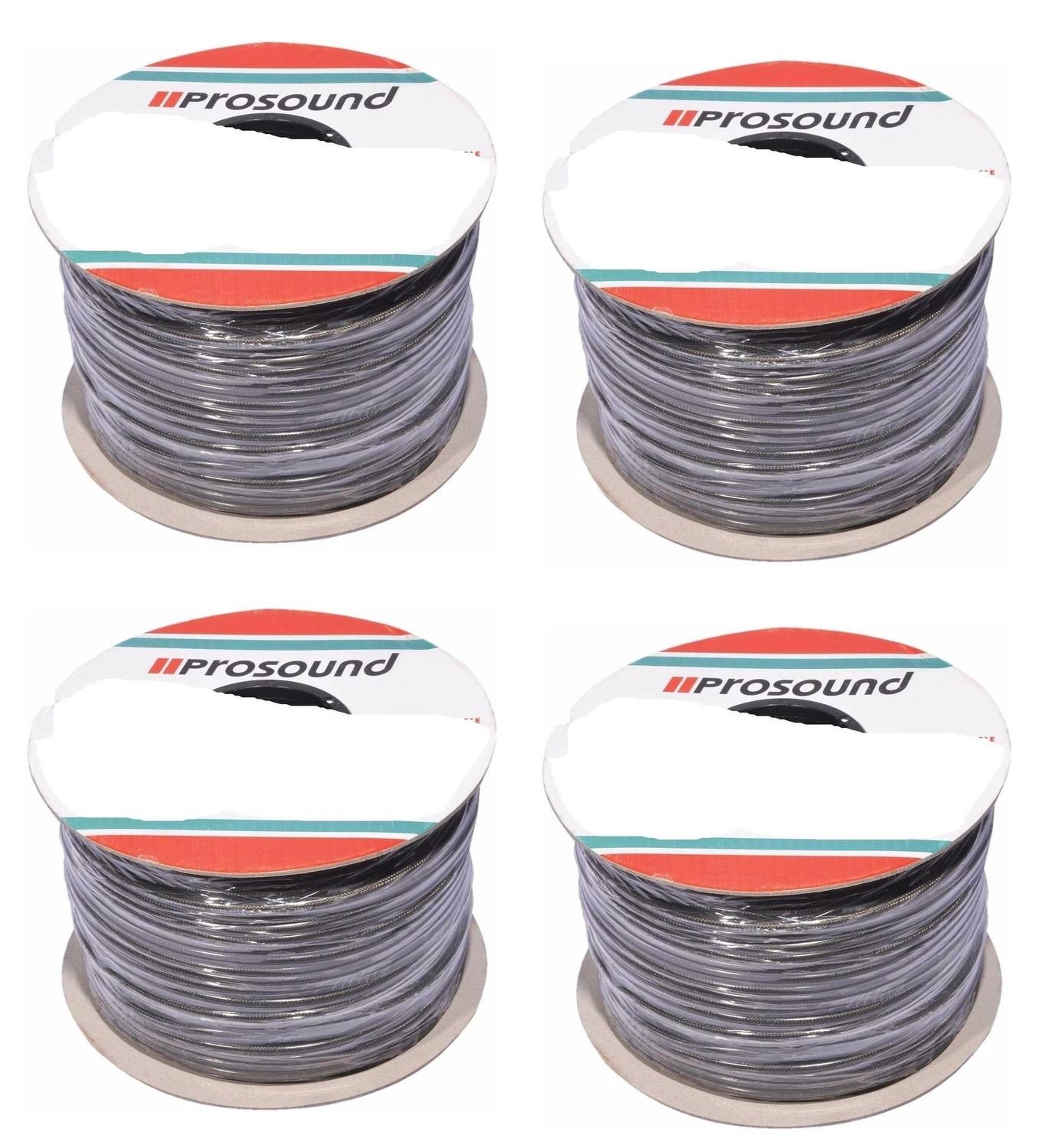 Prosound PMC-1050 4 Rollos De Cable Balanceado 100m C/U Negro