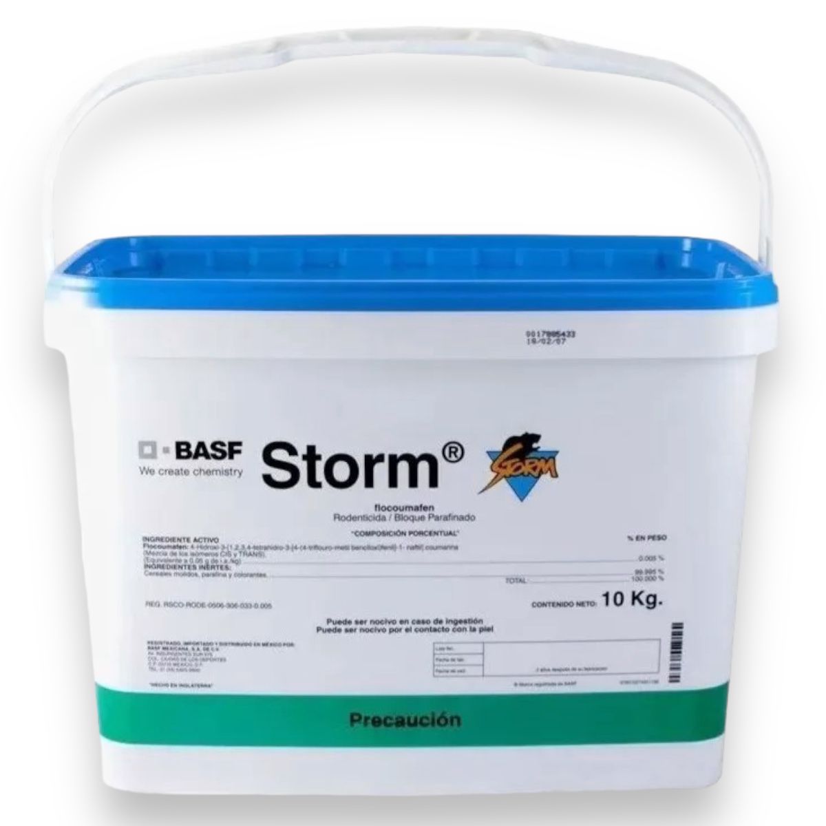 Storm Parafinado Bloque Rodenticida Rata Raton Basaf 10kg