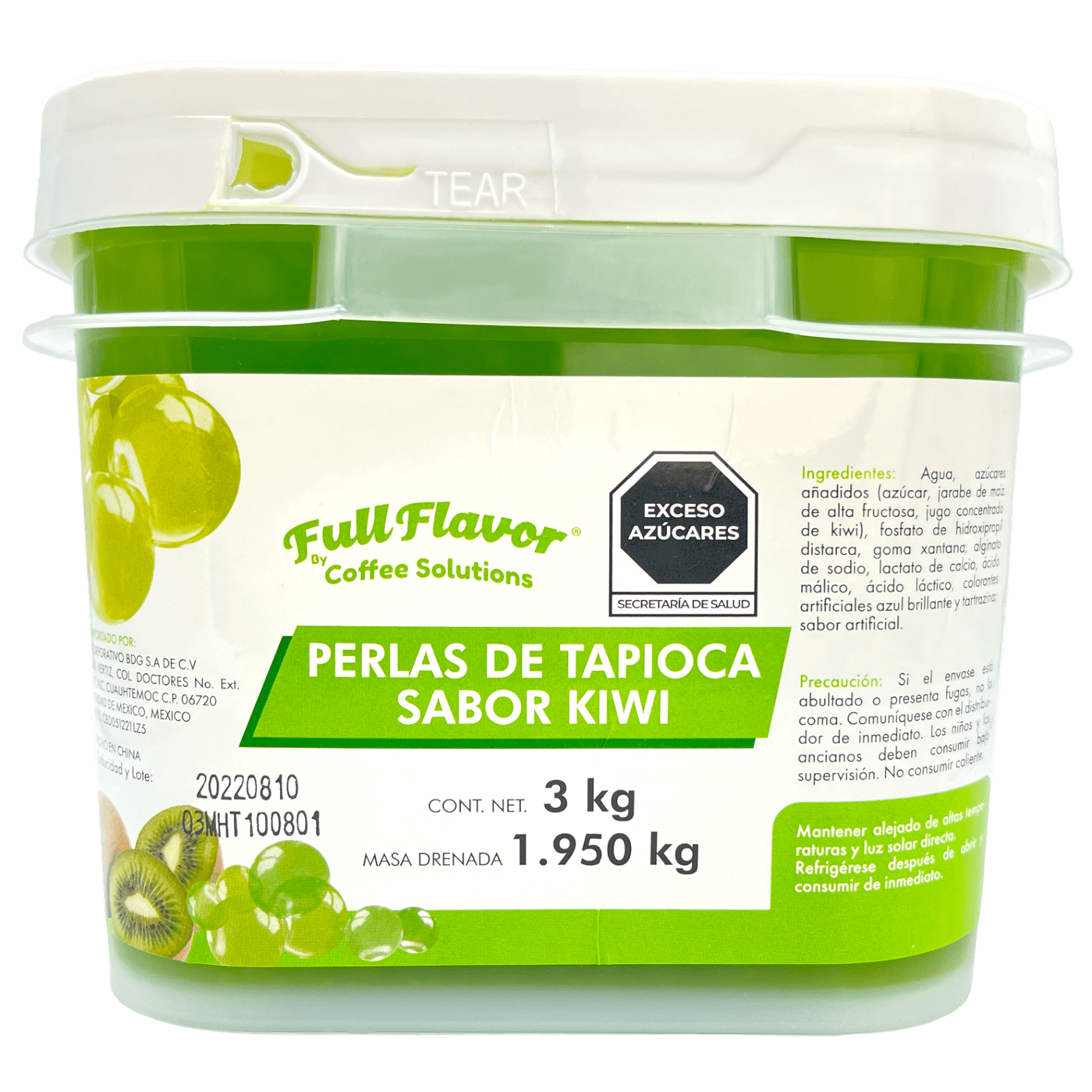 Popping Pearl /perlas Explosivas 3 Kg Soda Italiana Kiwi