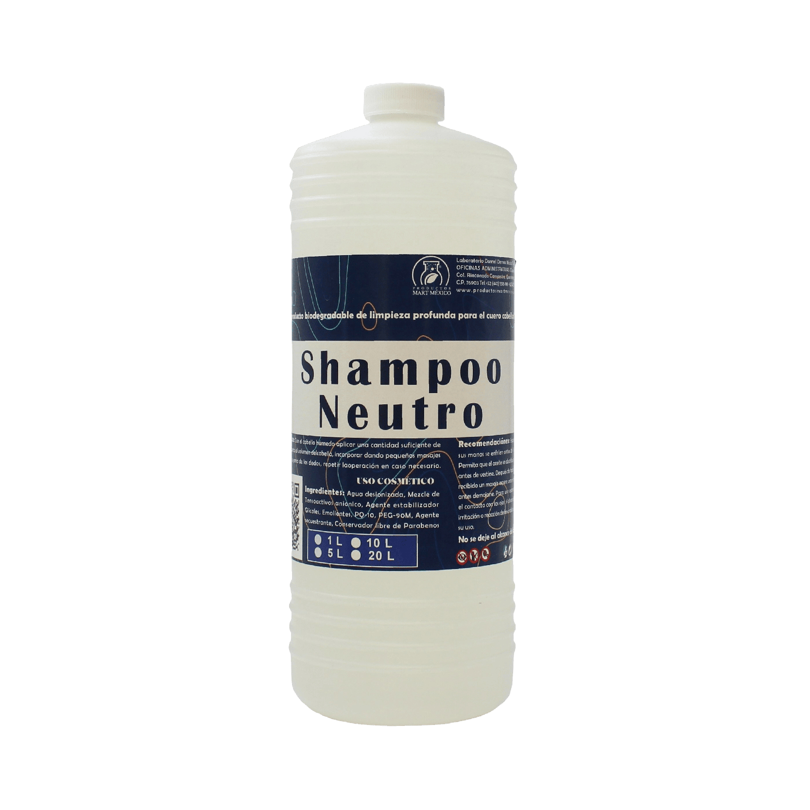 Shampoo Capilar Neutro 1 litro