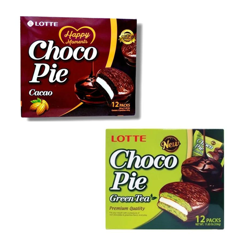Choco pie Lotte chocolate y matcha