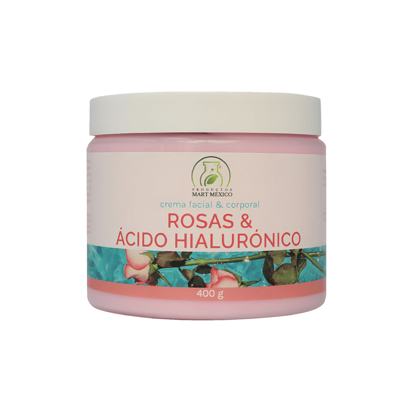 Crema Corporal De Rosas Con Ácido Hialurónico Restauradora 400gr