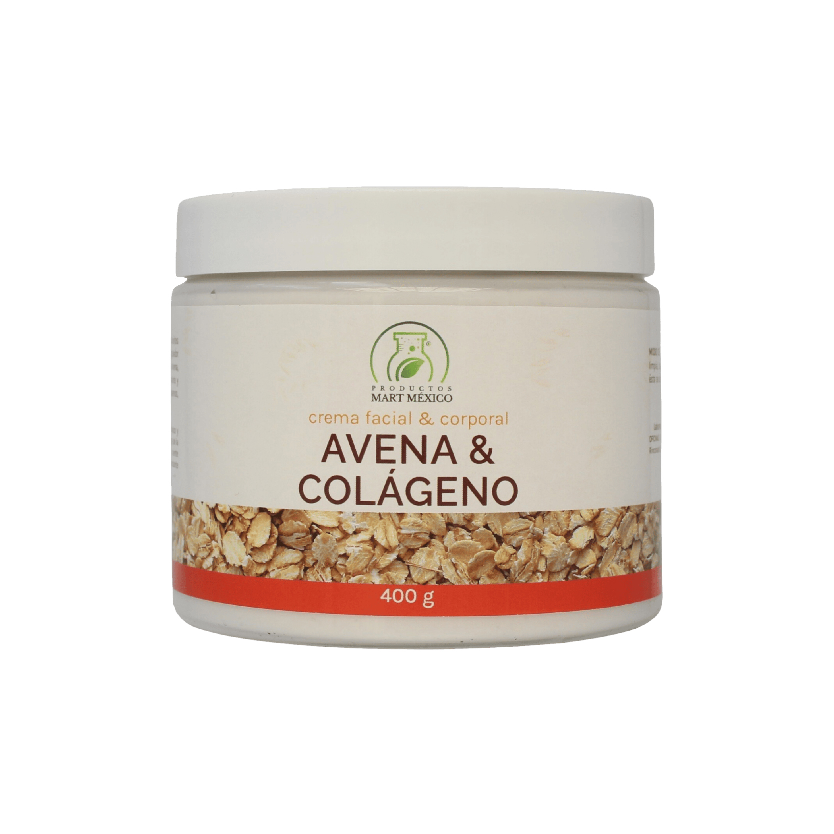 Crema Facial & Corporal De Avena Con Colágeno Renovadora 400gr