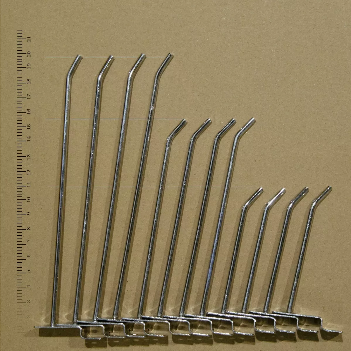 Gancho Blister Panel Ranurado Exhibipanel 10cm 50Pzas