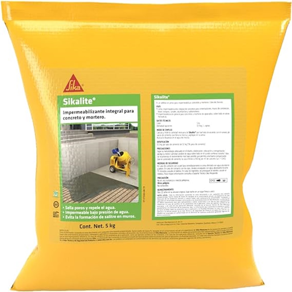 SIKA - Sikalite, aditivo en polvo que disminuye la permeabilidad de ...