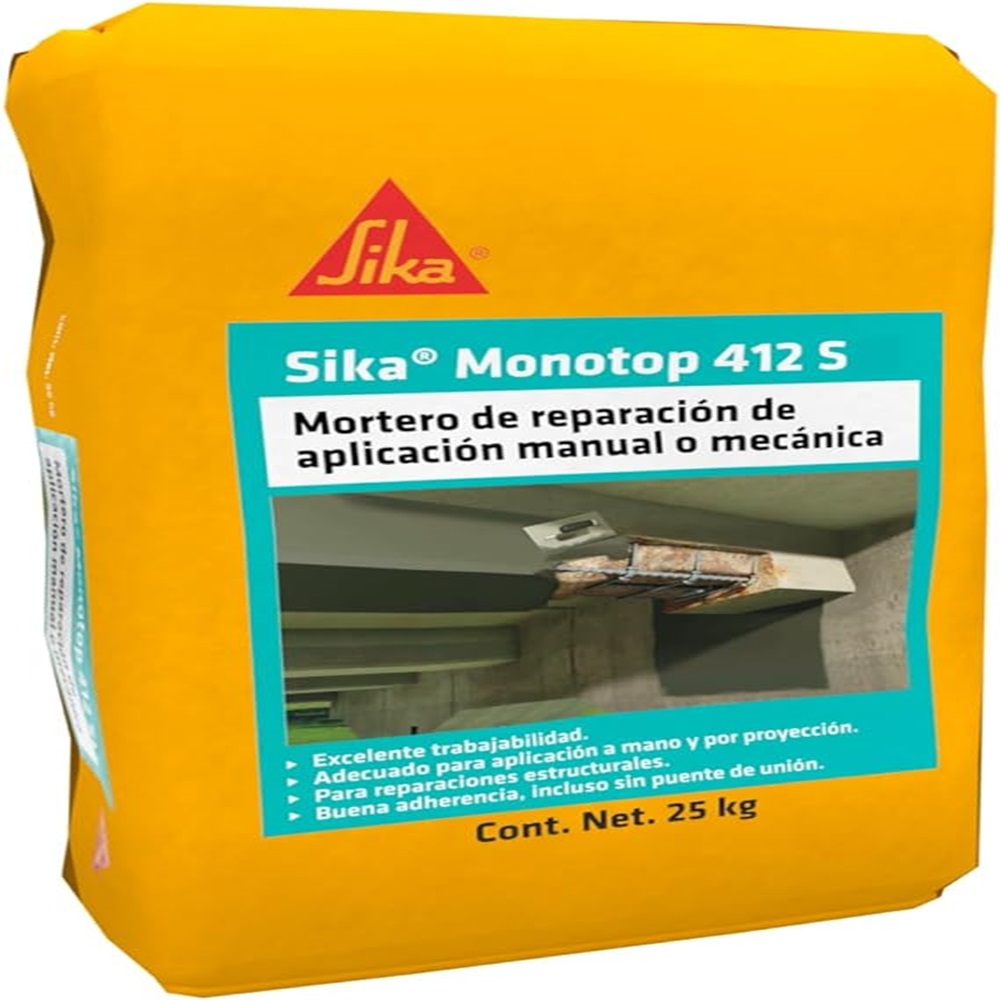SIKA - Sika MonoTop-412 S - Mortero de reparación estructural - Con ...