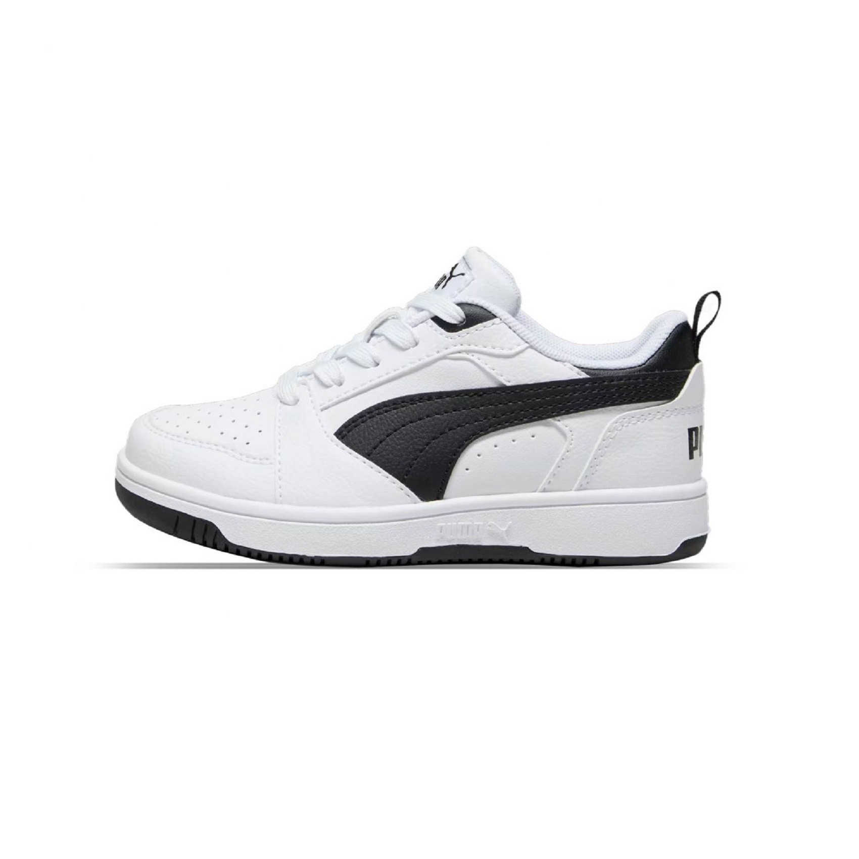 Tenis Puma Rebound V6 Lo PS blanco/negro niño