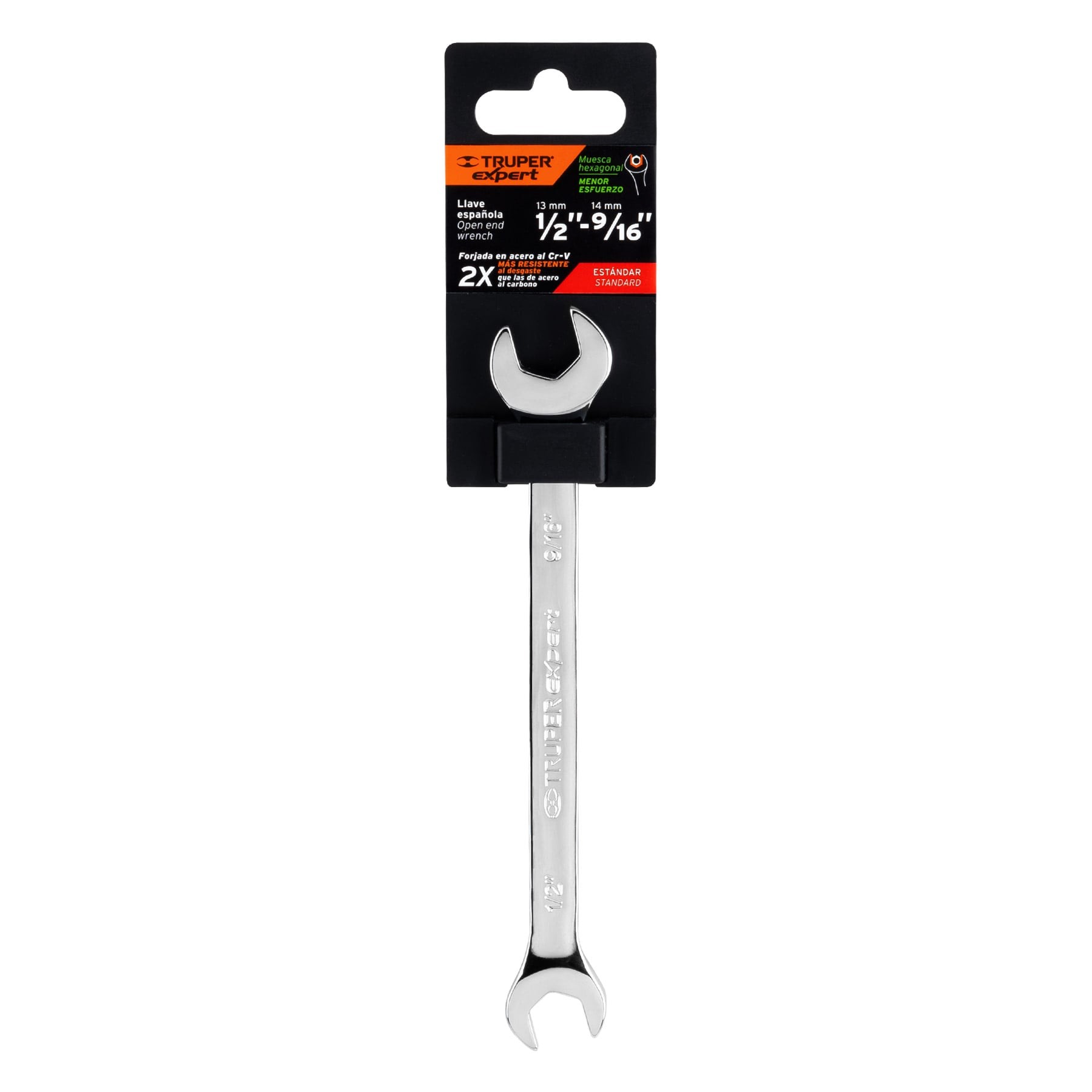 LLAVE ESPAÑOLA, 1/2 X 9/16" X 181 MM DE LARGO, TRUPER EXPERT 15688