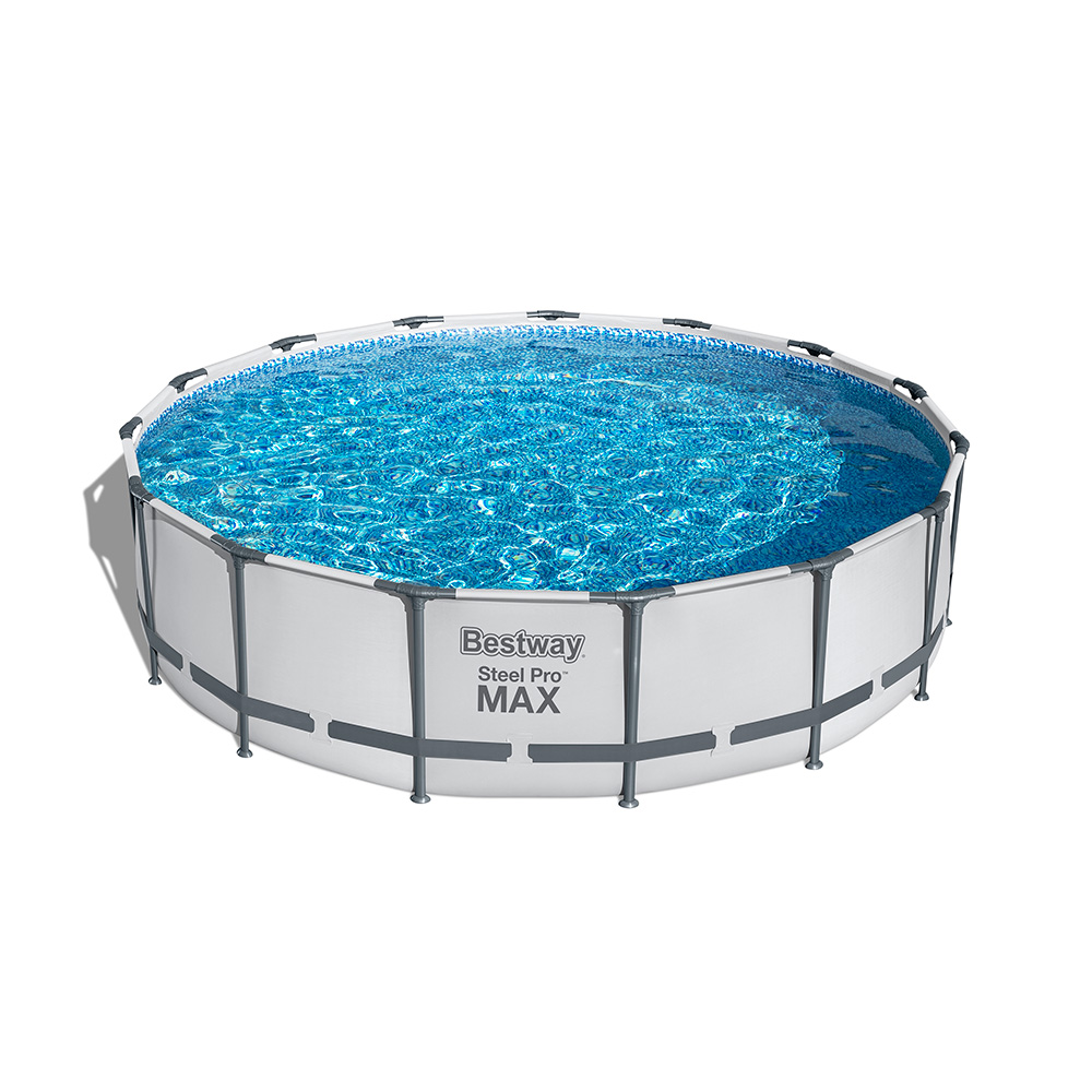 Alberca Estructural Redonda 457 Cm Con Bomba Gris Bestway