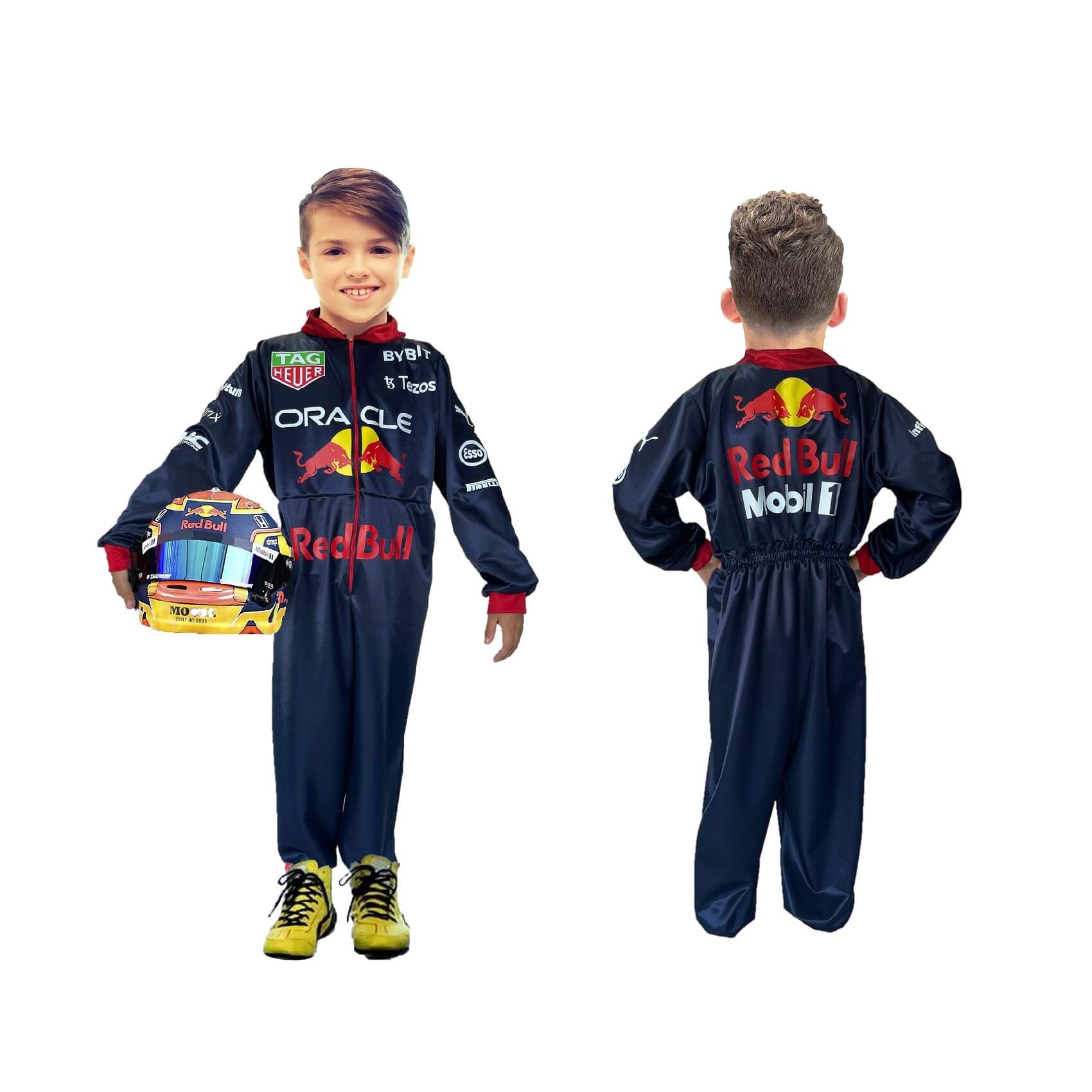 Disfraz de Piloto de Carreras F1 Disfraces Formula 1 RedBull Uniforme ...