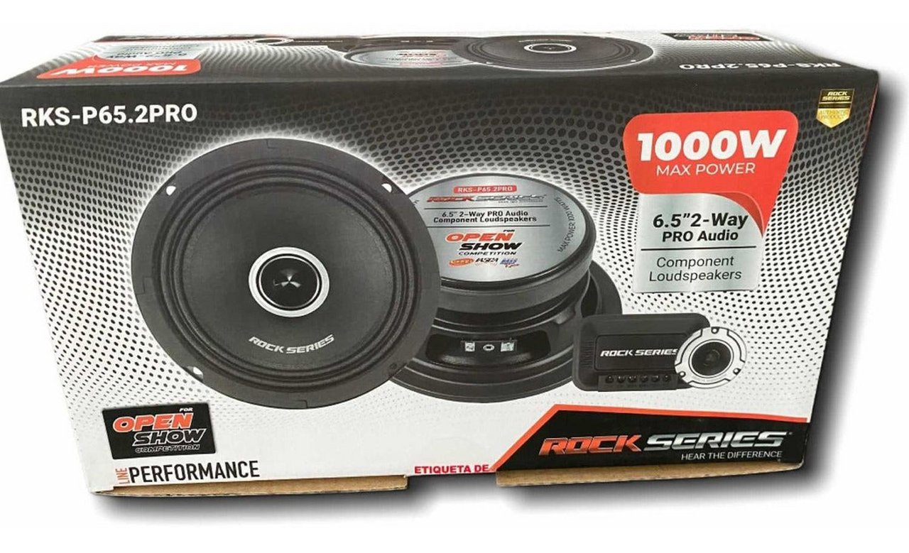 Set De Medios Profesional Rock Series RKS-P65.2PRO 1000 Watts Open Show ...