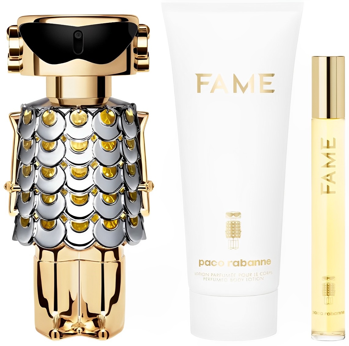 SET FAME EDP 80 ML + CREMA CORPORAL 100ML + PERFUMERO PACO RABANNE ...
