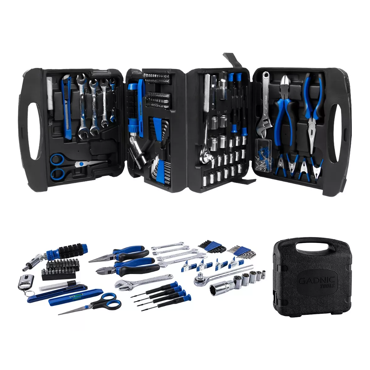 Set De Herramientas Manuales Gadnic Kit Estuche 189 Piezas