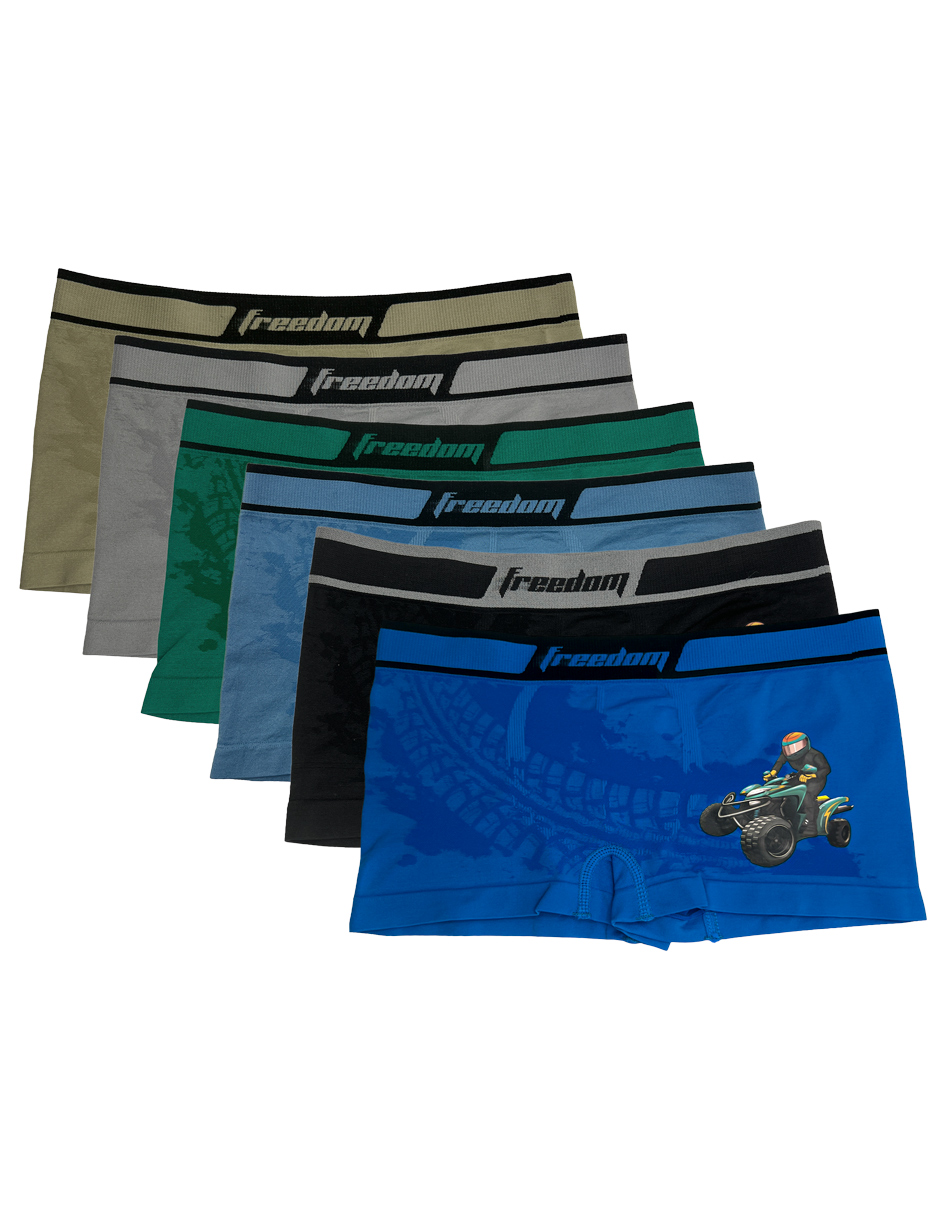 Boxer Para Niño Paquete Con 6 Piezas