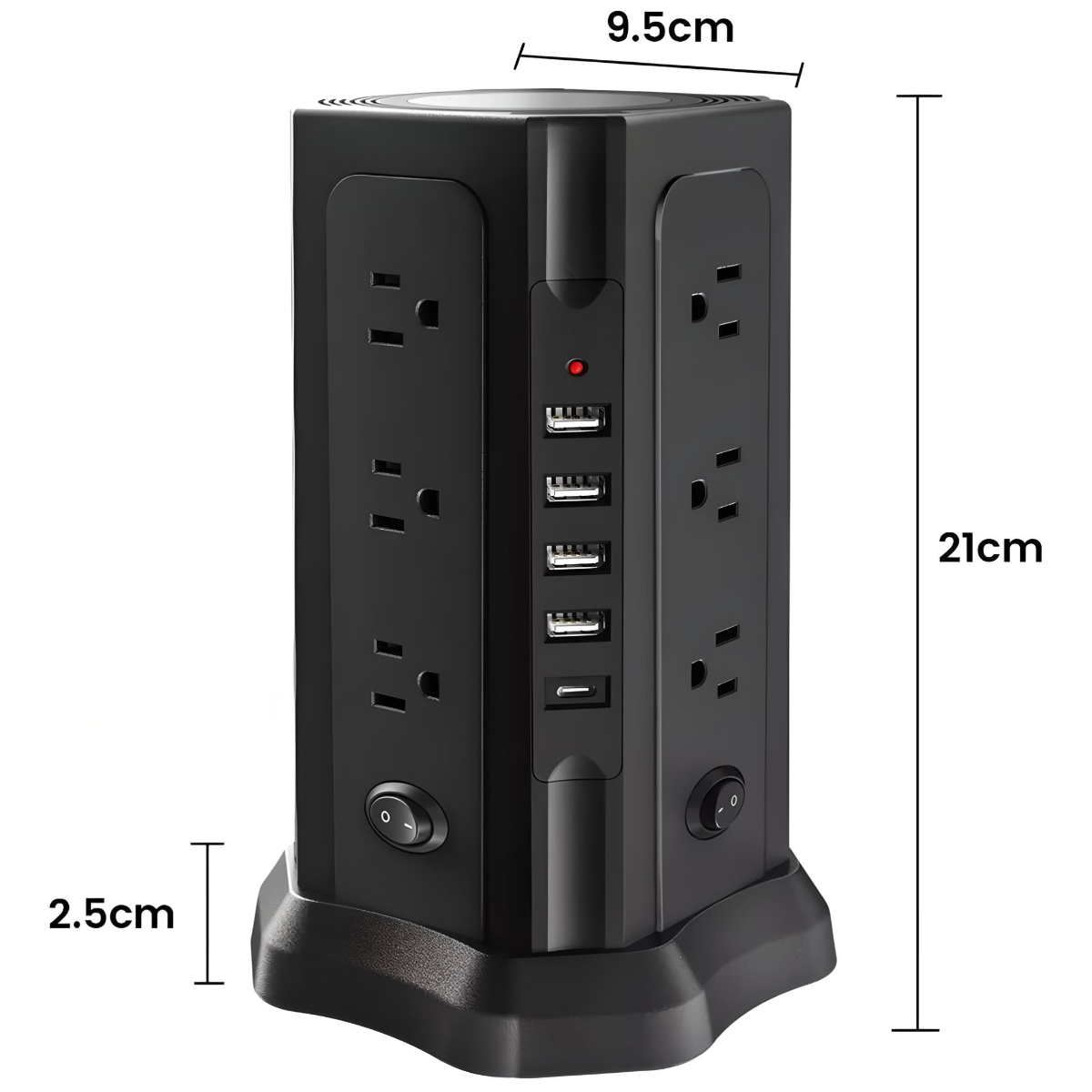 Extenciones Multicontacto Con 12 Ac /4 Cargador Usb 1 Tipo C