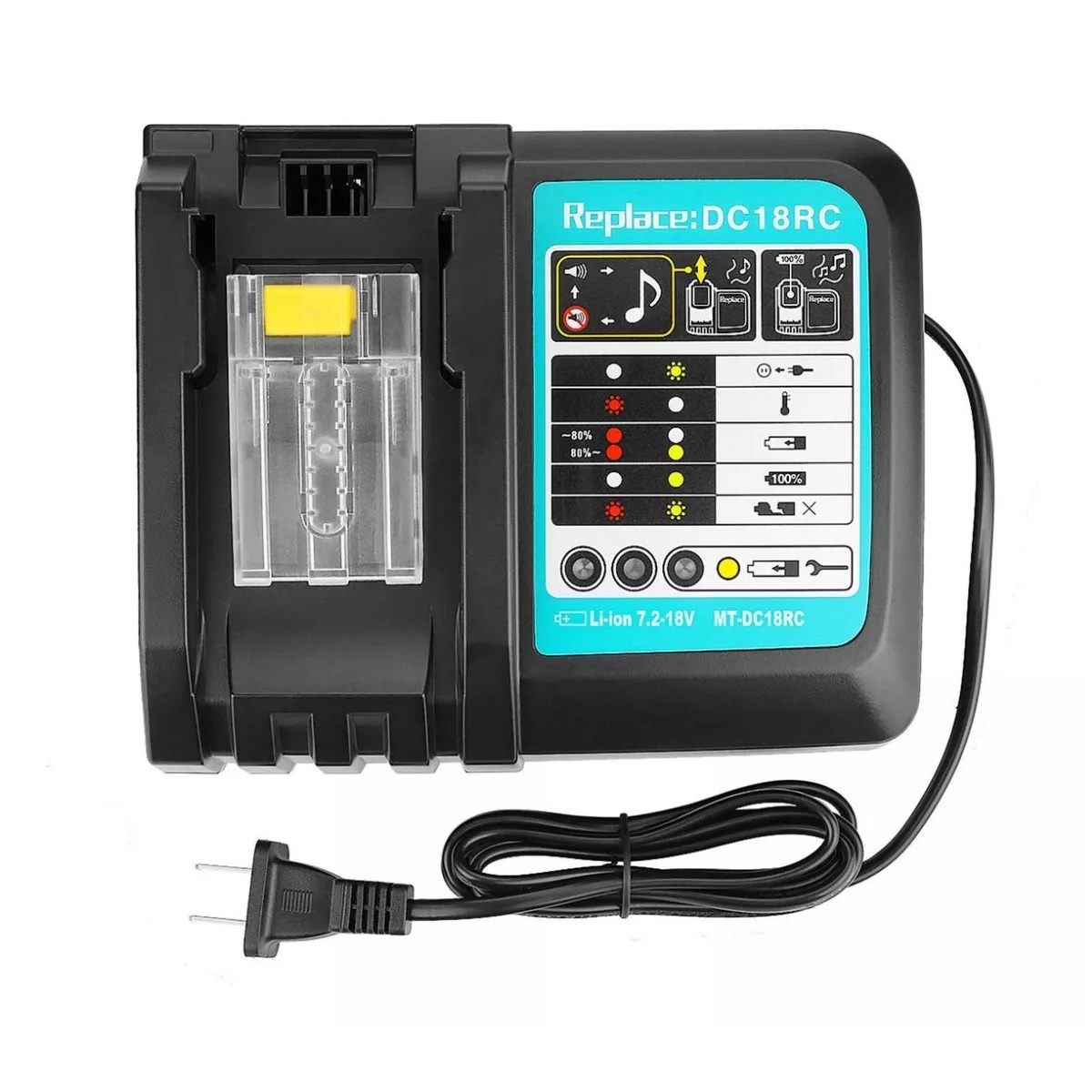 Cargador Rápido Para Batería Li-ion Dc18rc 14.4v-18v