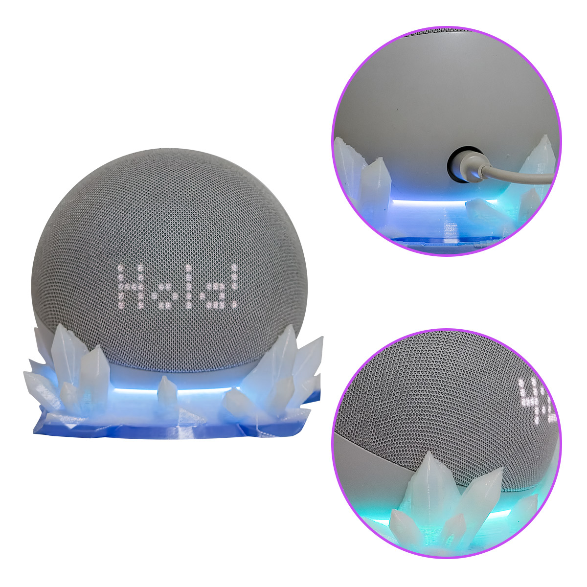 Soporte Para Alexa Echo Dot Tipo Cristales Impremli