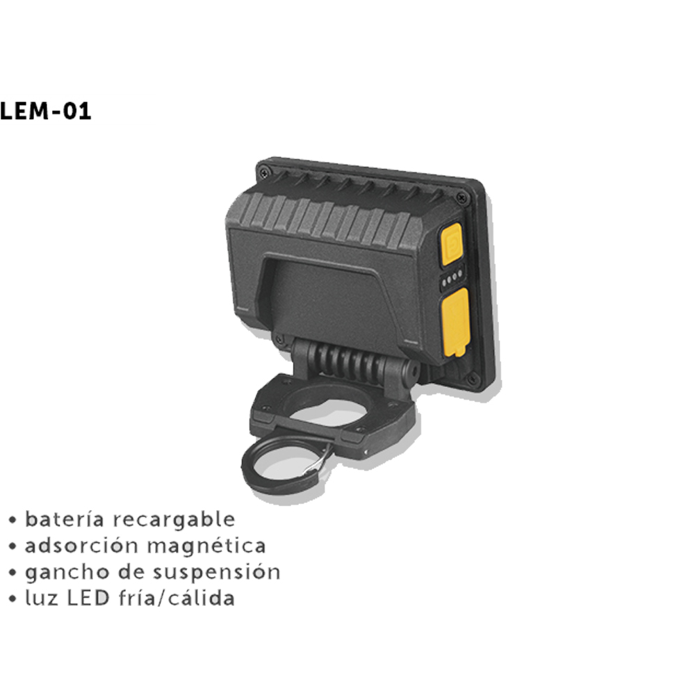 Lámpara De Emergencia Absorción Magnética Luz Led Fría Batería ...