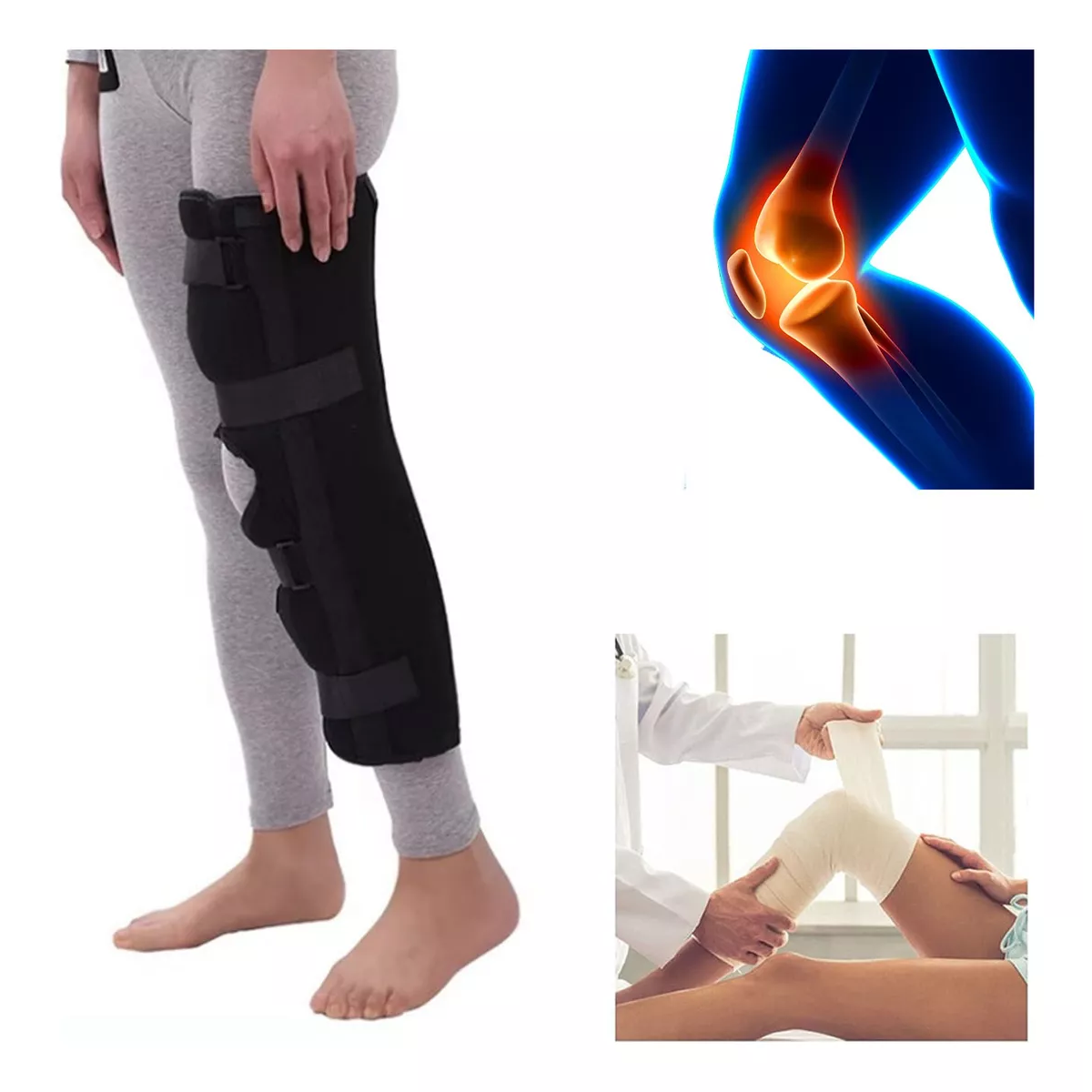 Férula Inmovilizadora De Rodilla Protector De Ligamentos