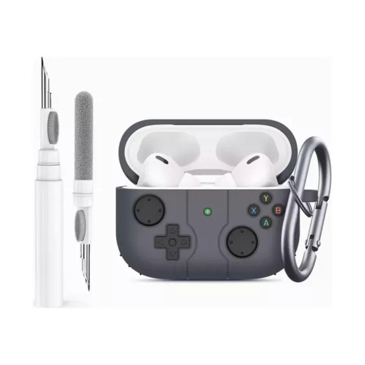 Fundas Para Airpod Para AirPods 1 2 3/por 2 Case + Limpiador GRIS Para ...