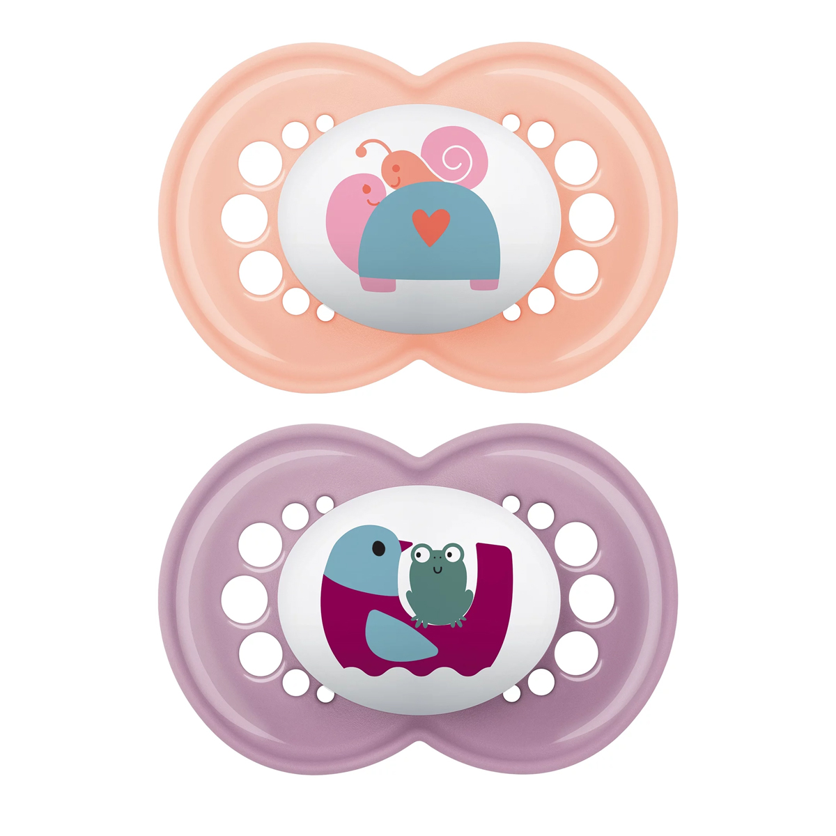 Chupón Mam Original 2pz 16m+ Niña Tortug