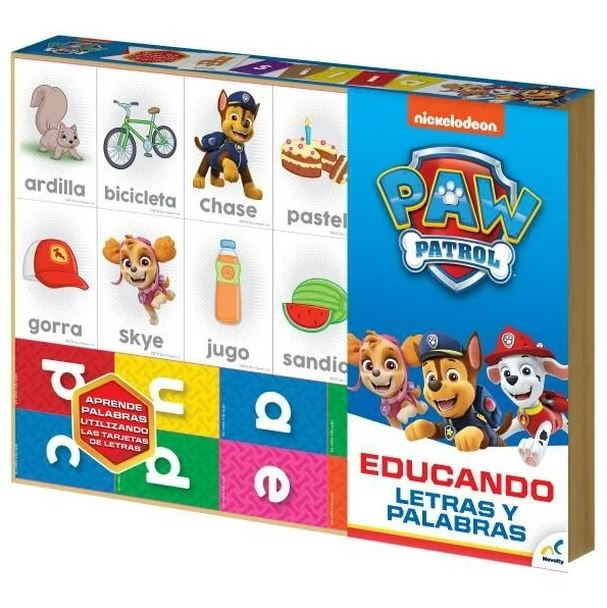 Paw Patrol Educando Letras y Palabras