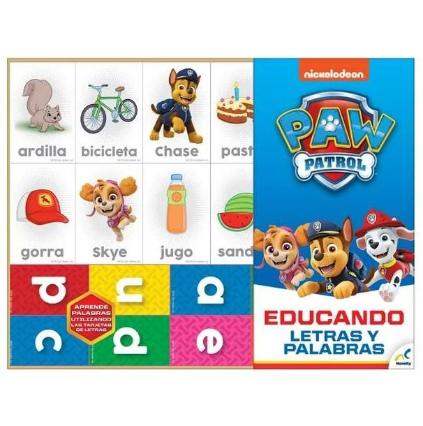 Paw Patrol Educando Letras y Palabras