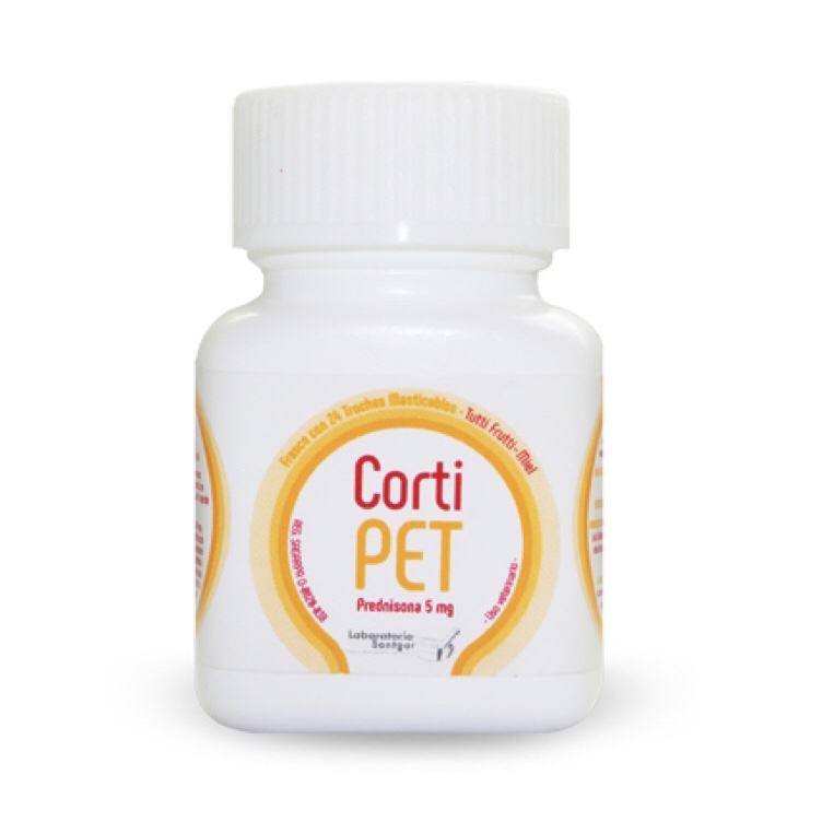 Santgar cortipet amarillo: prednisona 5 mg