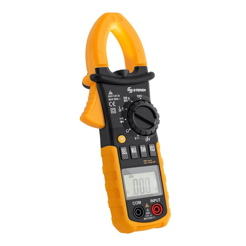 Multímetro profesional de gancho rms con auto rango