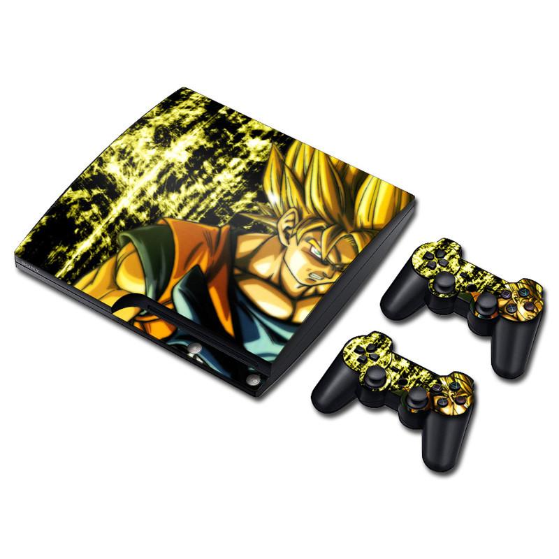 Ps3 slim skin estampas para playstation 3 slim (goku)