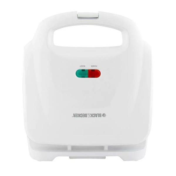 Sandwichera 2 porciones BLACK & DECKER color blanco modelo SM1000W.