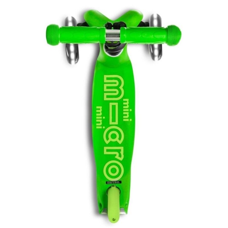 Scooter Mini Micro Deluxe LED GREEN.