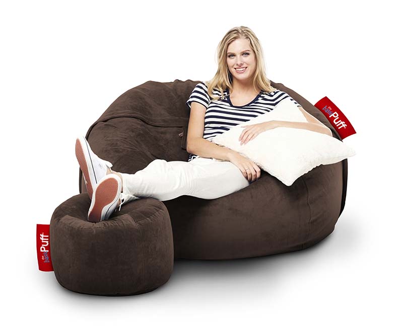 Puff Sillón Cama Full con Taburete (2 en 1) - En Todos los Colores ...