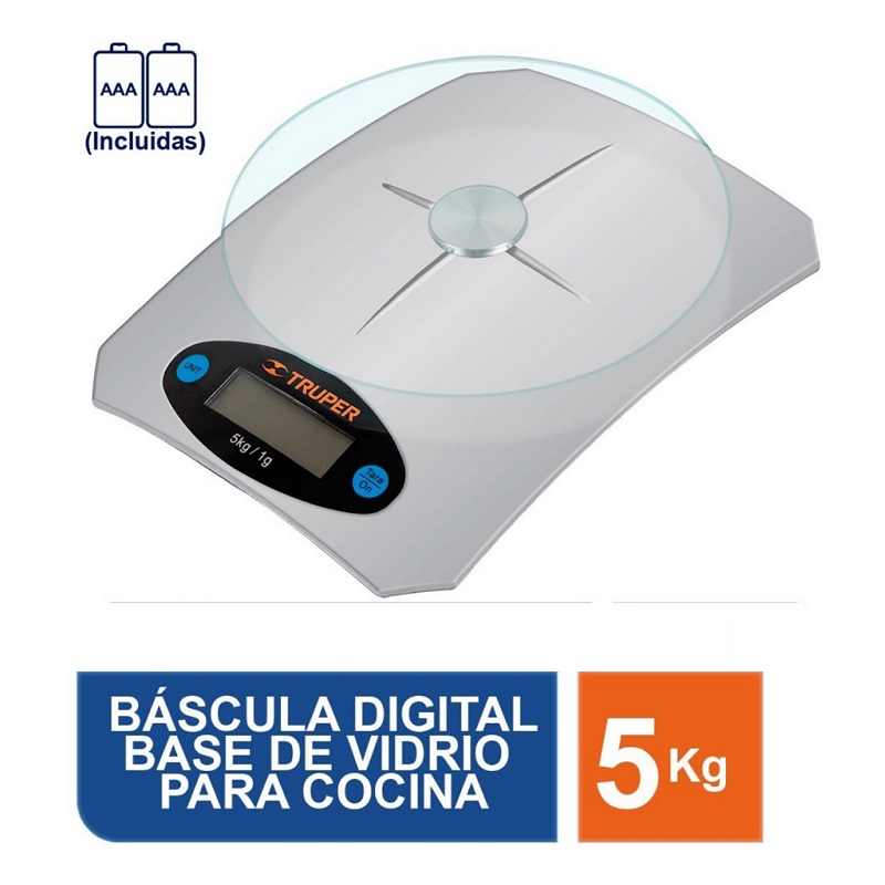 BASCULA DIGITAL PRECISA GRAMERA DE VIDRIO COCINA