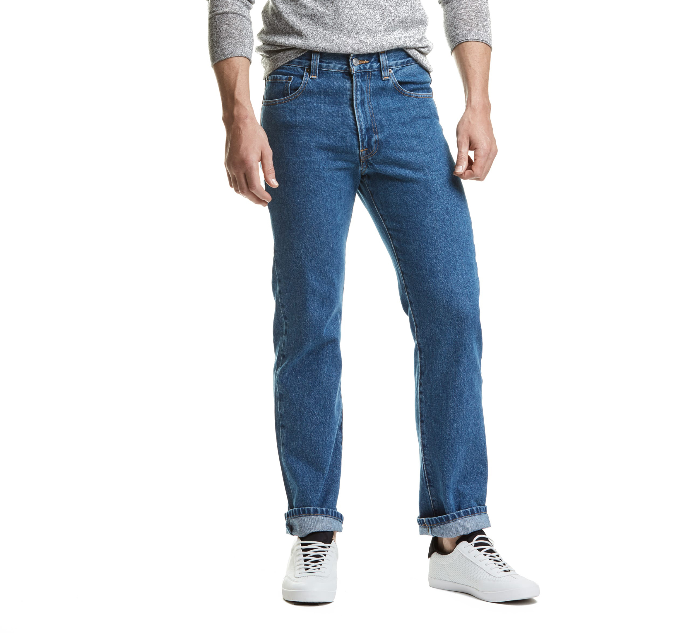 Pantalón de mezclilla azul para hombre classic 2601