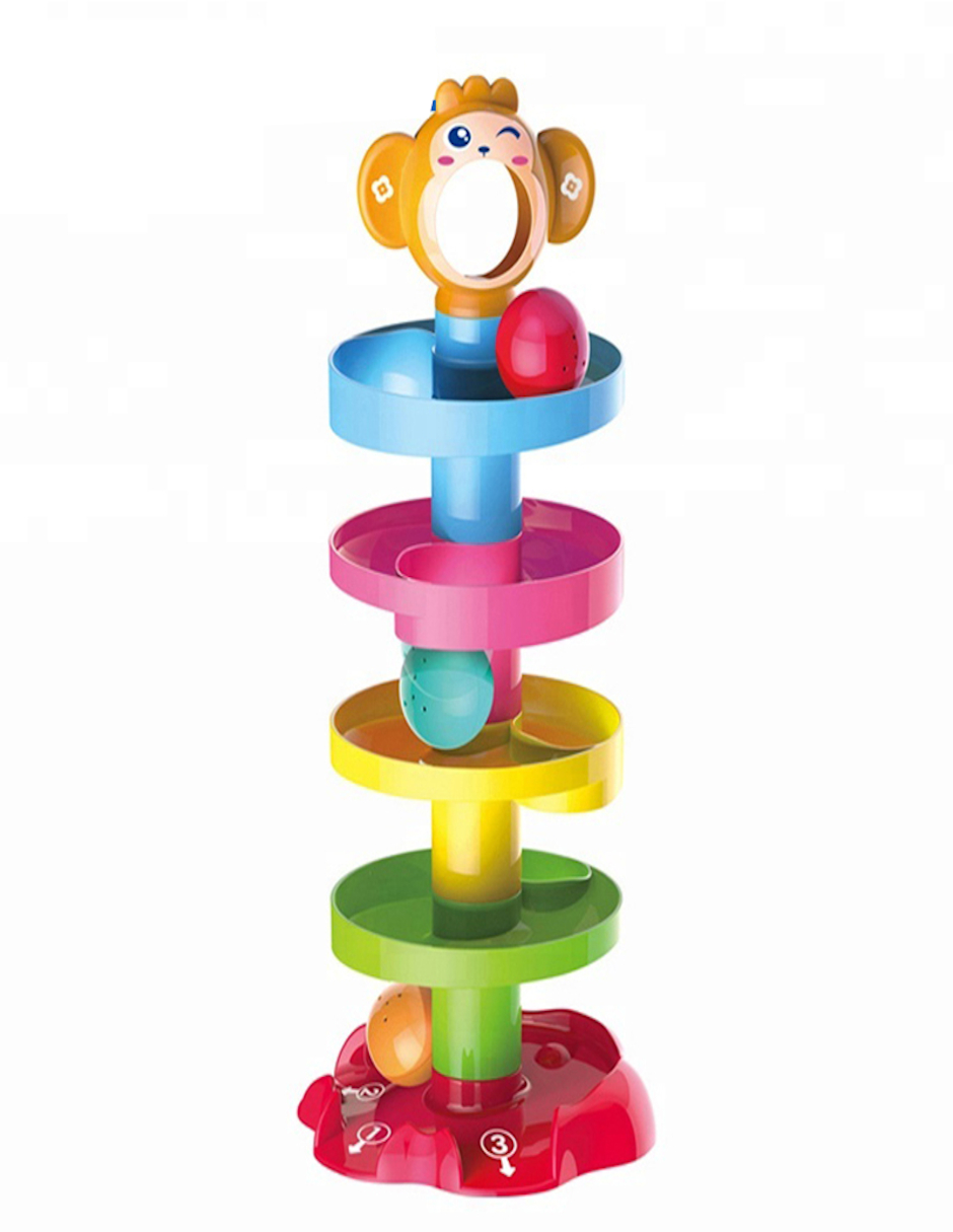Ball Drop Roll Swirling Tower Toy Color Brillante Niños Kid Juguete ...