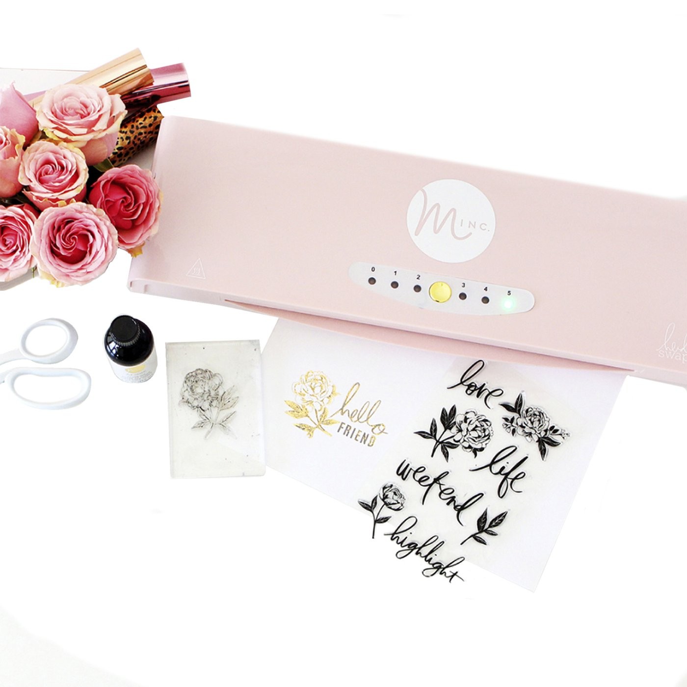 Laminadora Rosa Minc 12 pulgadas 110V.