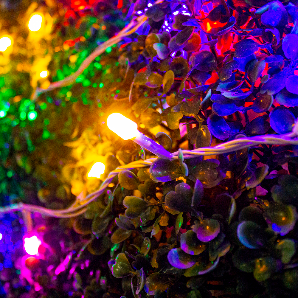 Serie Luces Multicolor 140 Led Tipo Micrófono 8funciones 7mts