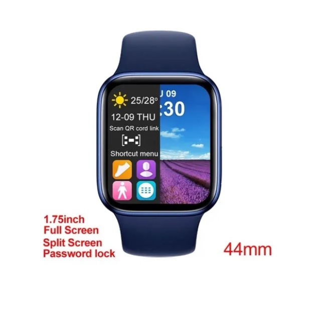 Smartwatch T500 + Plus Pro Series 6 Reloj Inteligente 2021 Azul.