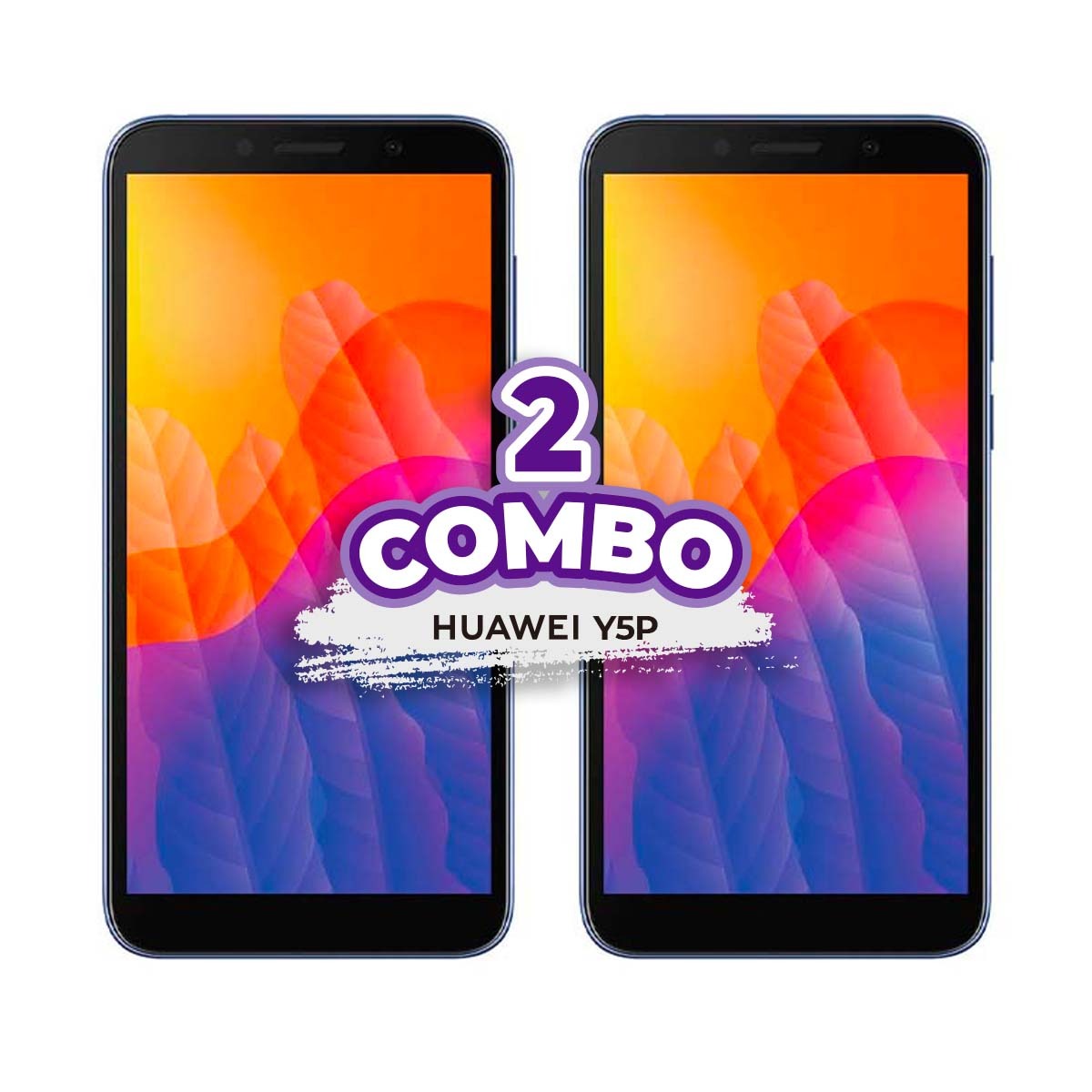COMBO DE 2 CELULARES HUAWEI Y5P 32GB 2GB RAM AZUL.