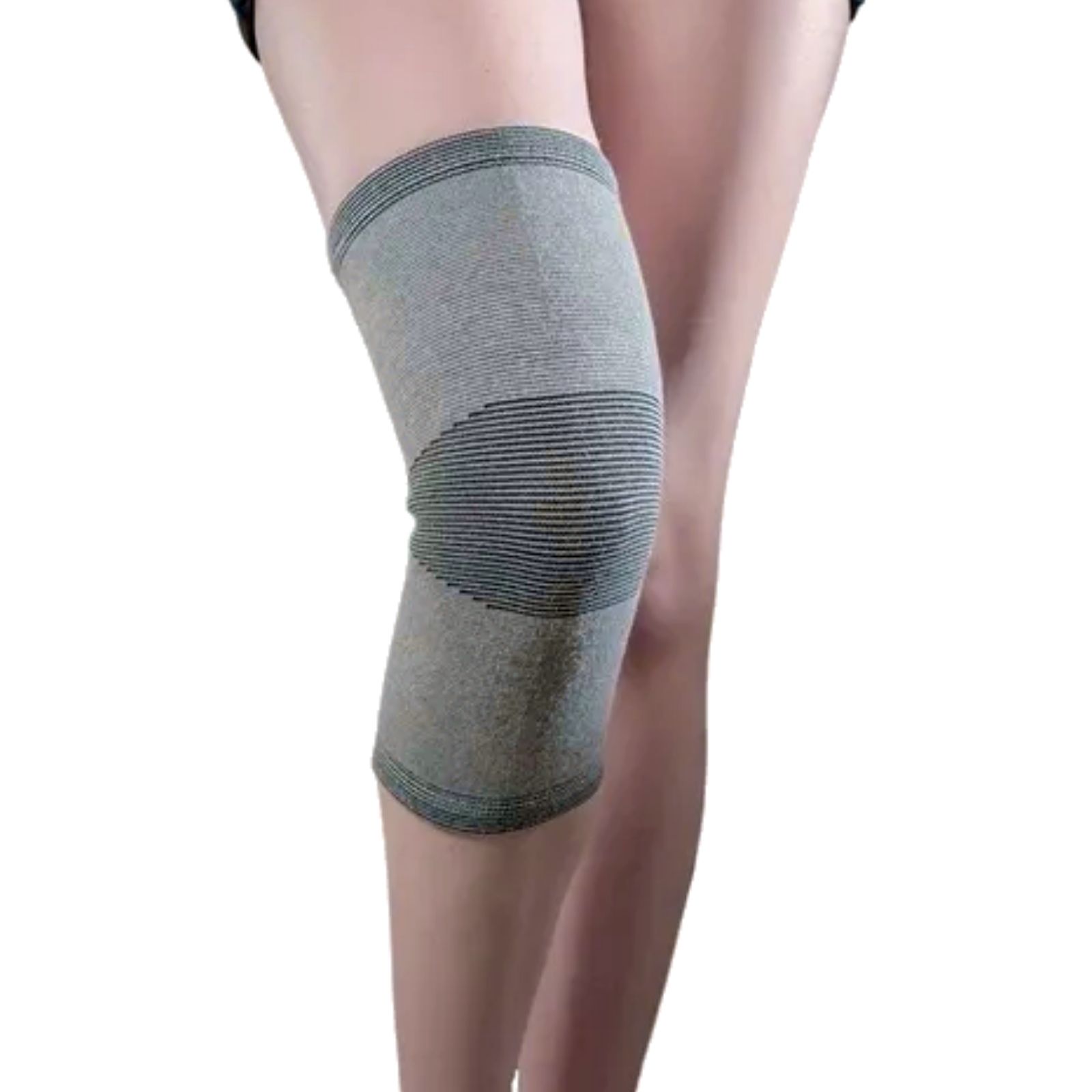 Rodillera Elastica de Bambu Super Confort Beige