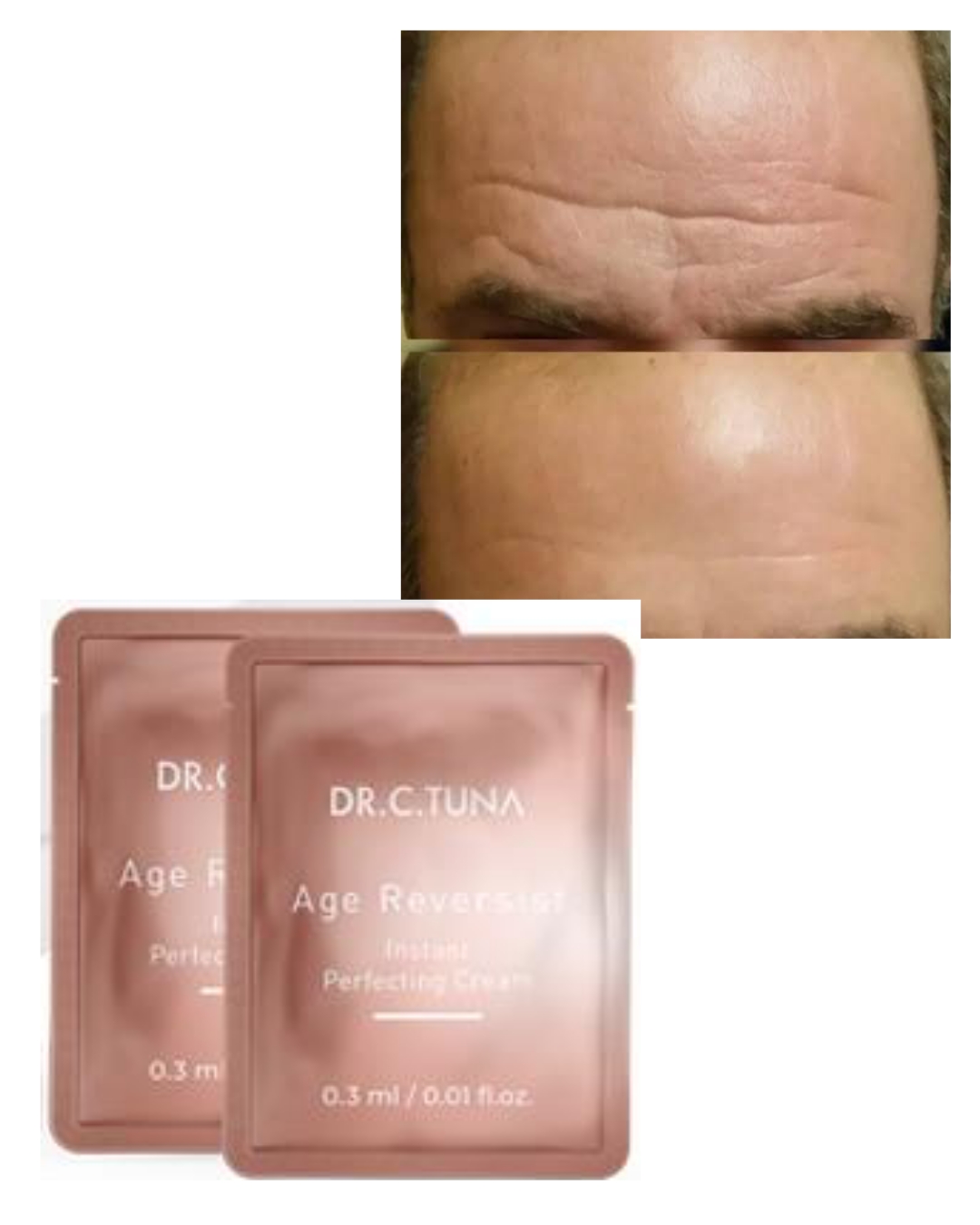 2 Sobres Crema Perfeccionadora Age Reversist by Farmasi Botox Instantáneo