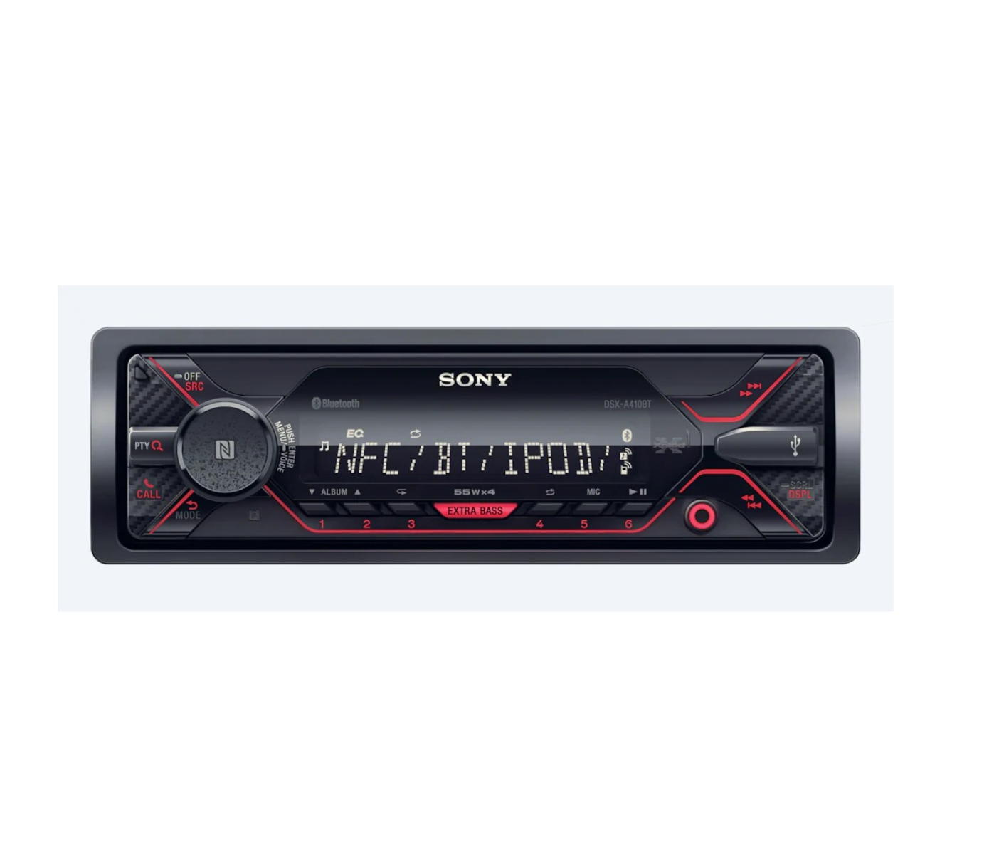AUTOESTÉREO SONY DSX-A410BT/Q1 BLUETOOTH NEGRO ALBY3
