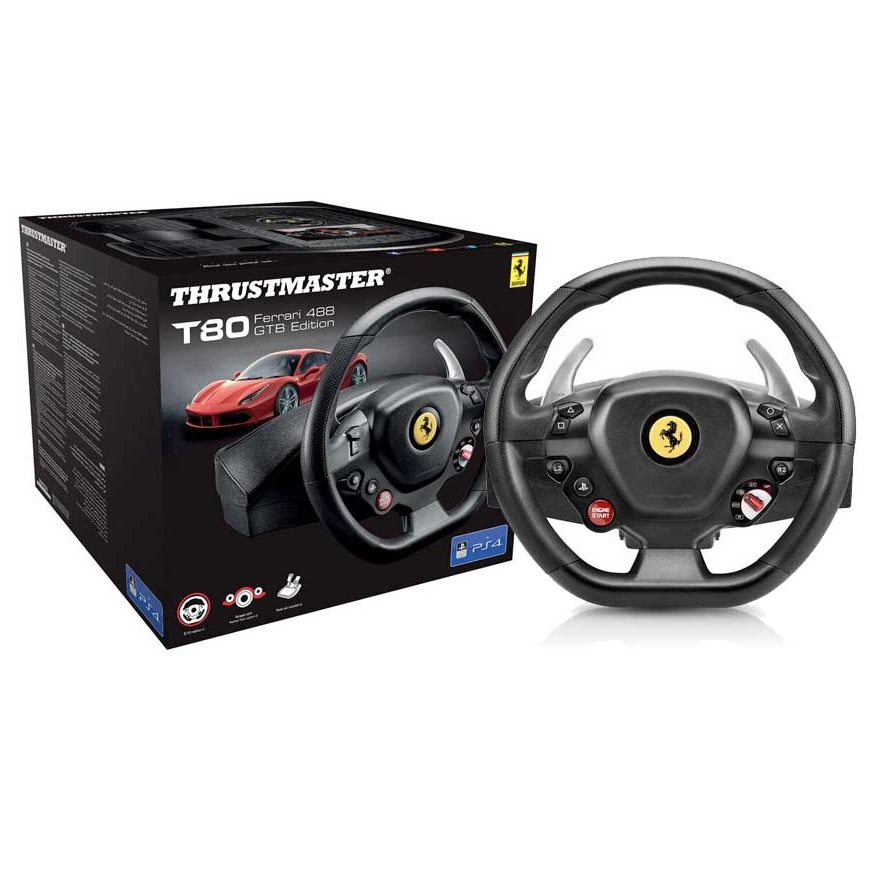 Volante Thrustmaster Ferrari 488 T80 Gtb Playstation/ Ps4