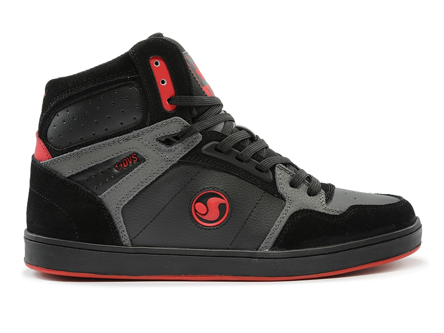 DVS Honcho 006 Black Charcoal Red Suede.