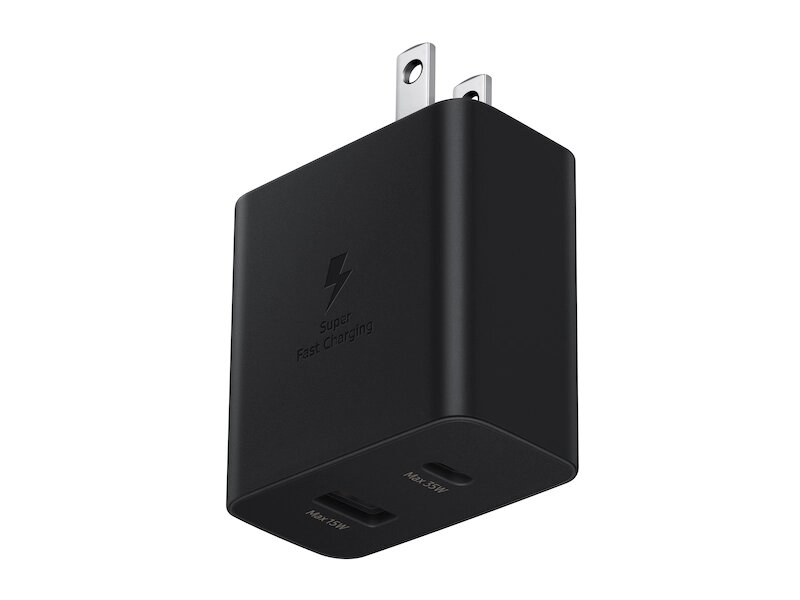 Samsung Adaptador de corriente de 35W PD DUO (NO INCLUYE CABLE USB) Negro