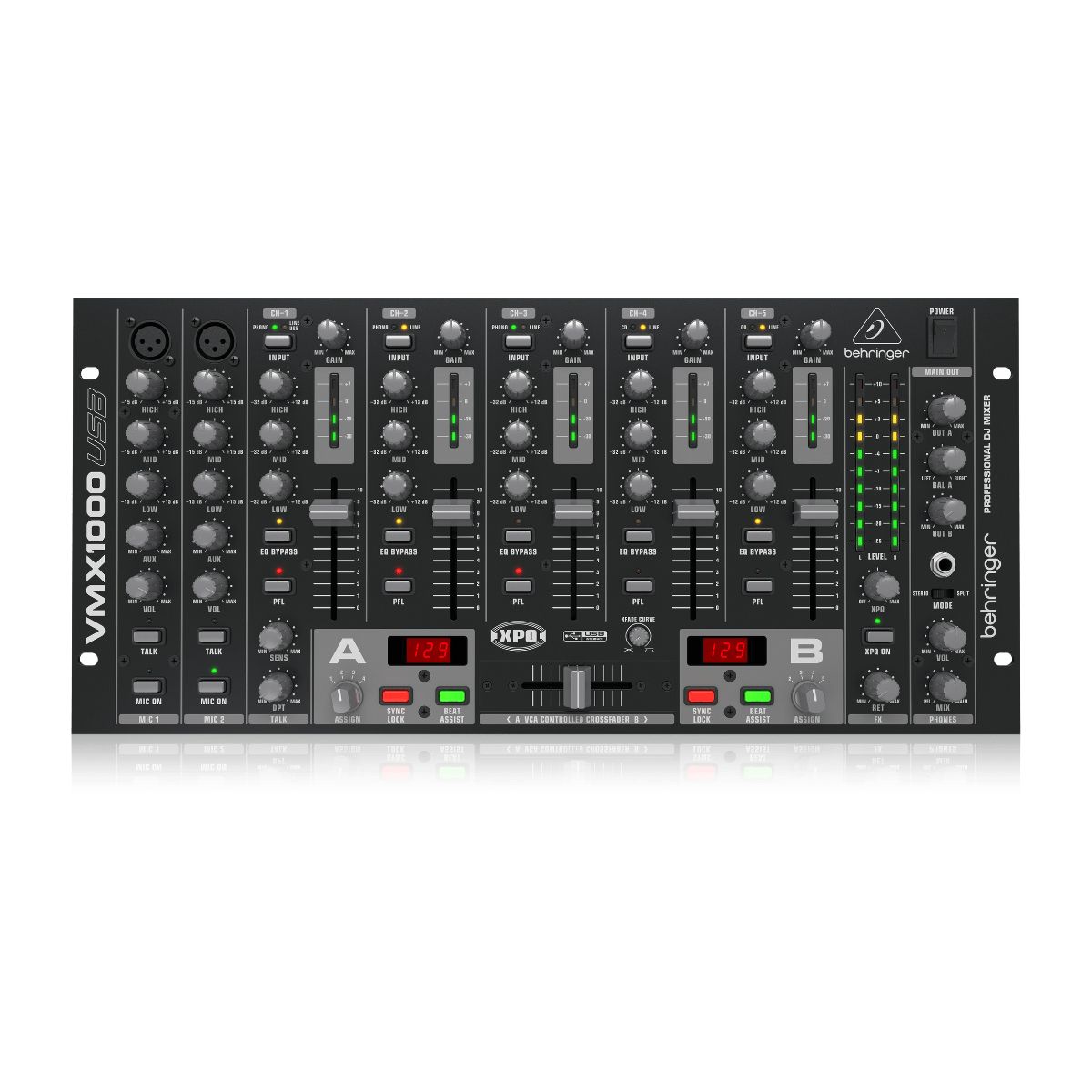 Mezclador De Dj Behringer Vmx1000usb 7 Canales Profesional